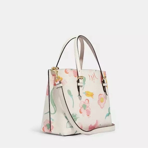 Coach | Bags | Coach Chalk Mollie Tote 25 With Dreamy Land Floral Print ...